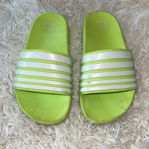 wonder nation | Shoes | Wonder Nation Lime Green Slides Size 2 | Poshmark
